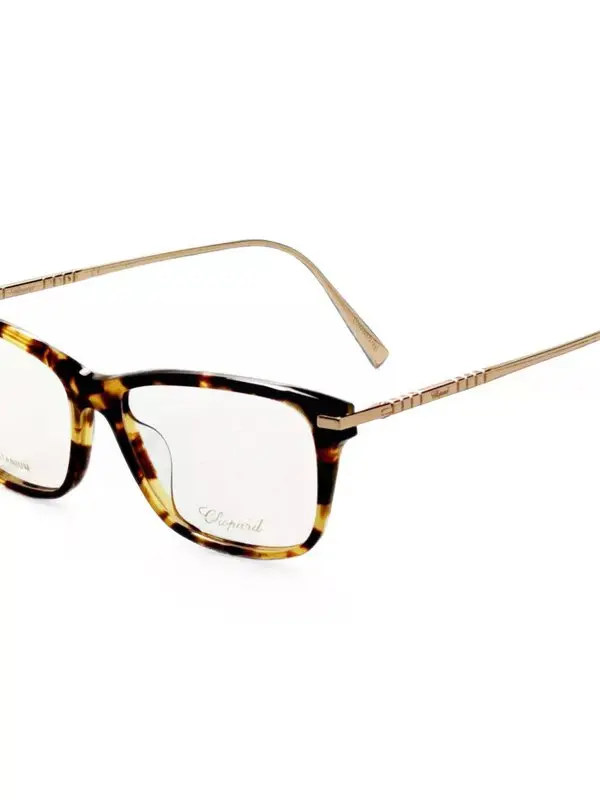 Chopard Tortoiseshell-effect Square-frame Glasses