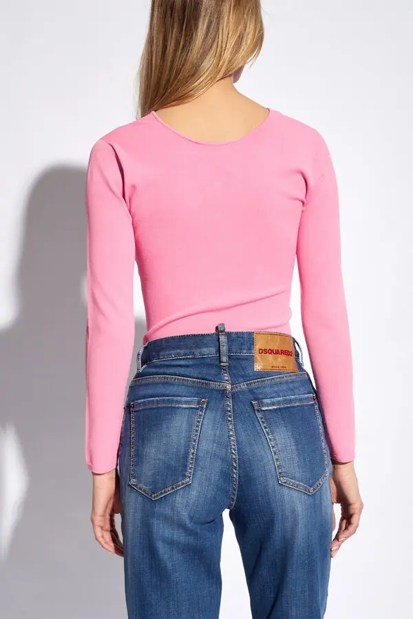 Dsquared2 Cut-out Detailed Long-sleeved Cardigan