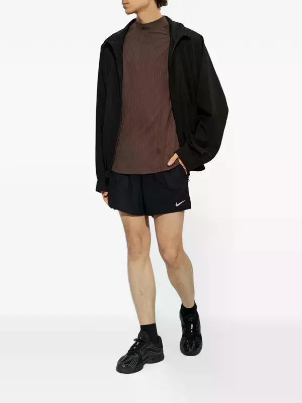 Nike Aero-fit Logo-print Running Shorts - Black