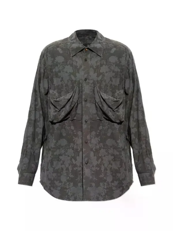 VIVIENNE WESTWOOD Achilles Floral-print Shirt - Grey