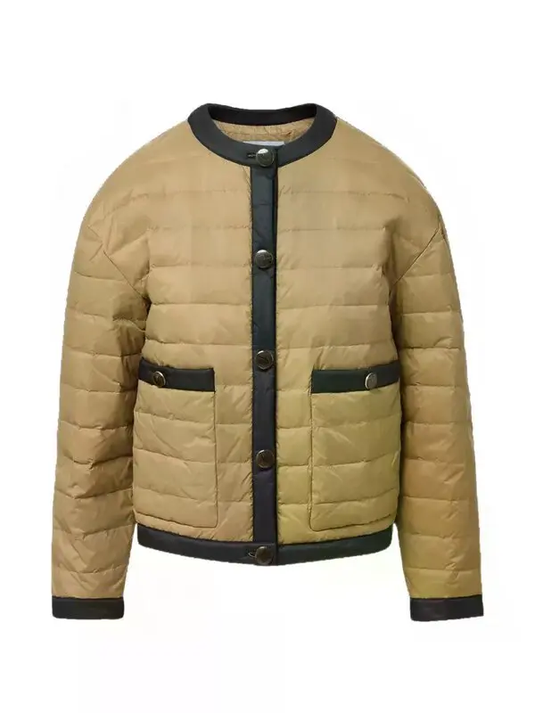 Veronica Beard Pearson Quilted Down Jacket - Neutrals