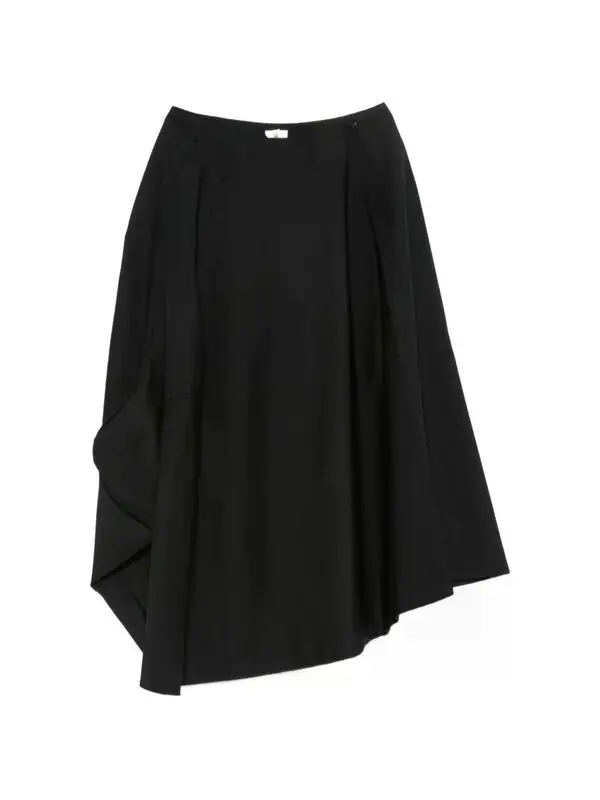 Comme Des Garçons Asymmetric Draped Skirt - Black