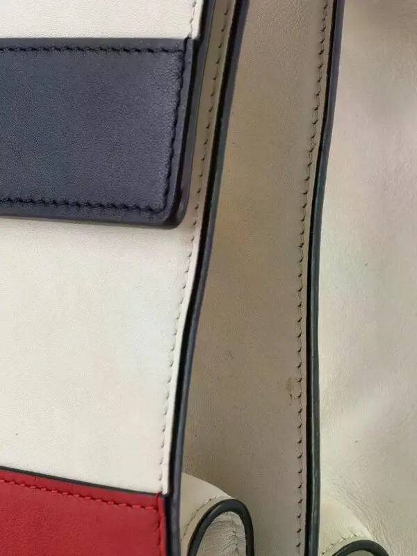 Gucci Dionysus Bamboo Top Handle Bag Colorblock Leather Medium Satchel