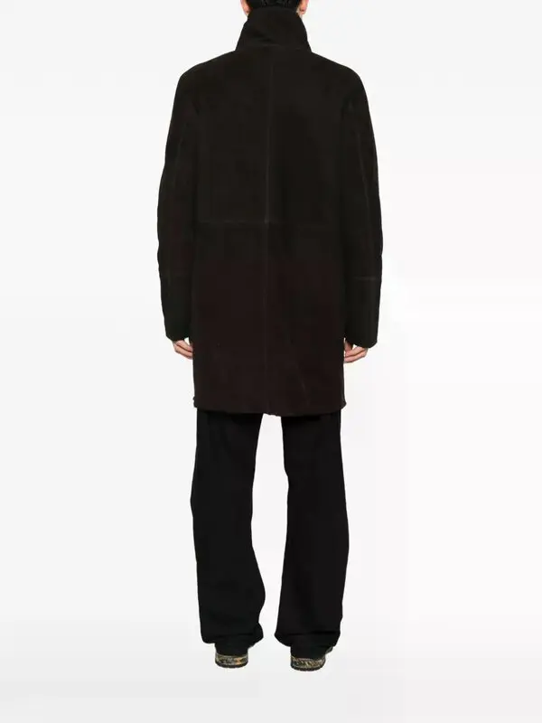 GIORGIO BRATO Shearling-lined Suede Coat