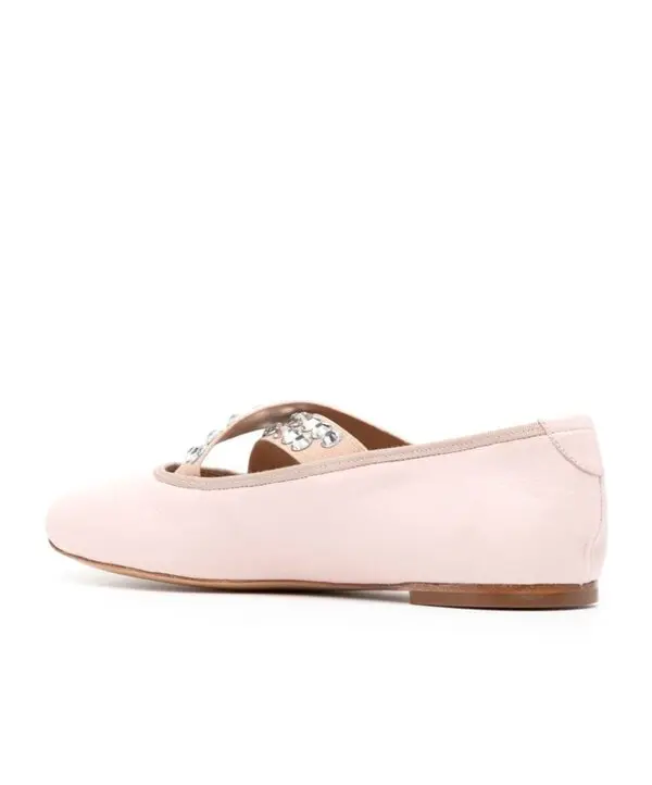Casadei Crystal-embellished Ballerina Shoes