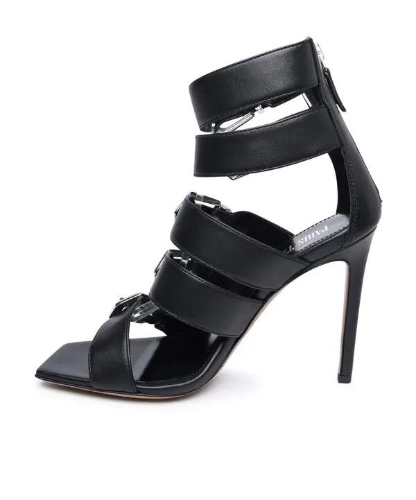 Paris Texas Ursula Square Toe Buckled High Heel Sandals