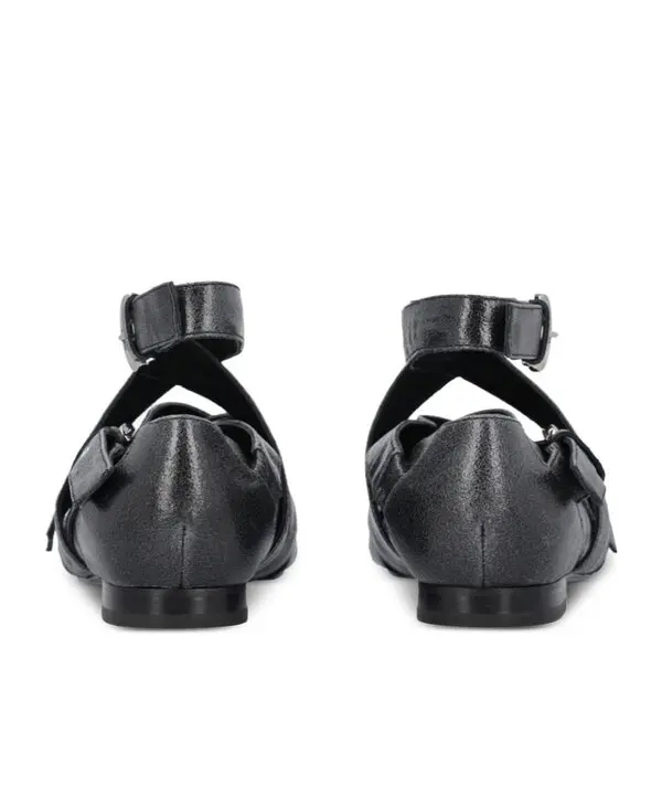 Pinko Gianira Leather Ballerina Shoes