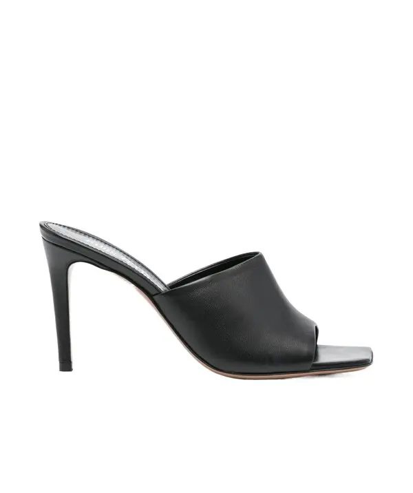 Paris Texas Square Open Toe Heeled Mules