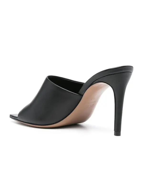 Paris Texas Square Open Toe Heeled Mules