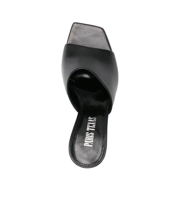 Paris Texas Square Open Toe Heeled Mules