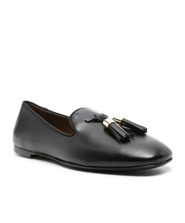 GIUSEPPE ZANOTTI Leather Tassel Flats