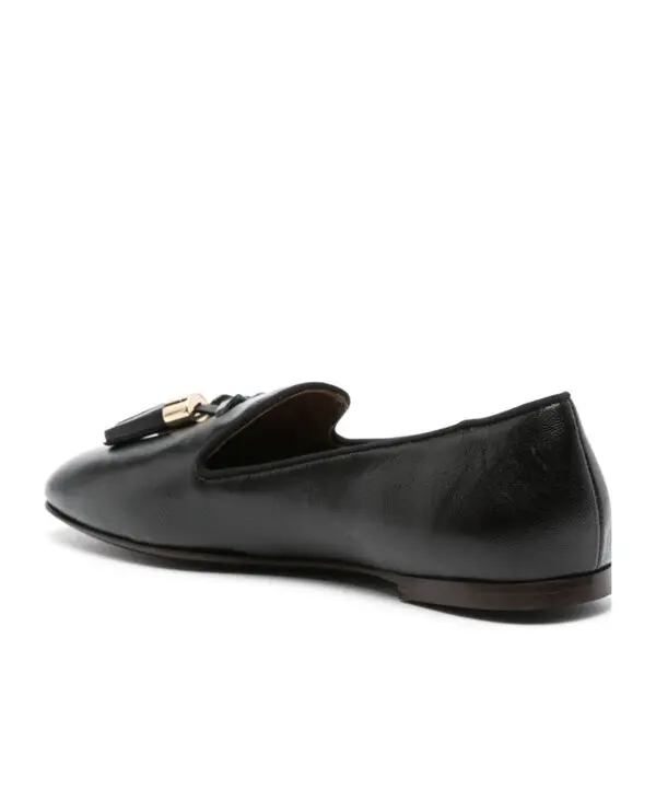 GIUSEPPE ZANOTTI Leather Tassel Flats
