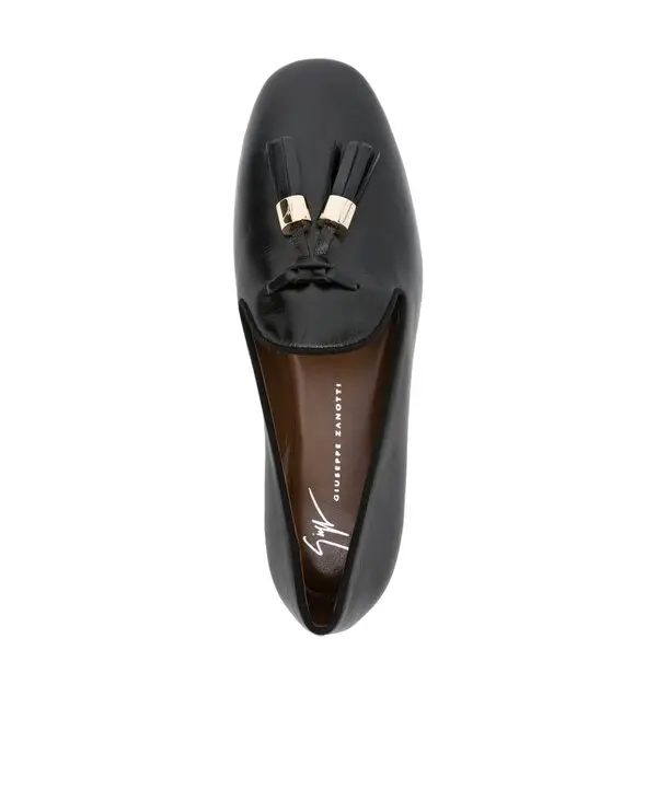 GIUSEPPE ZANOTTI Leather Tassel Flats