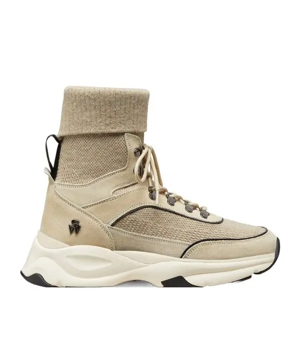 STUART WEITZMAN High-top Sock Sneakers With Thick Sole