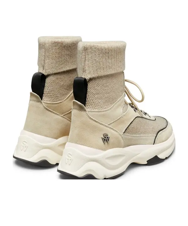 STUART WEITZMAN High-top Sock Sneakers With Thick Sole