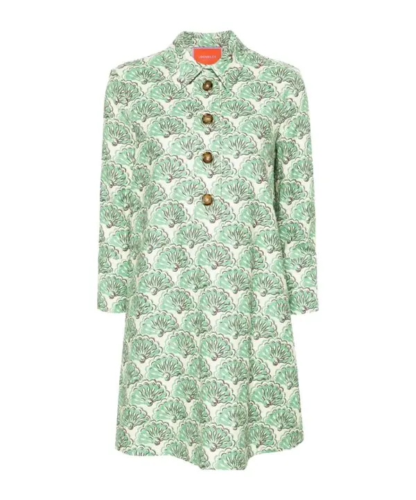 La DoubleJ Artemis Fans-jacquard Minidress - Gray