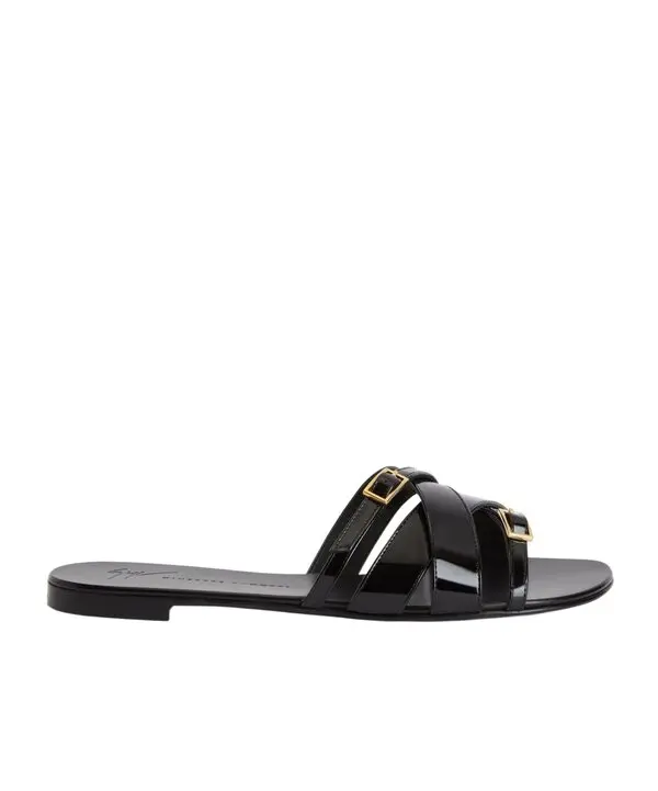 GIUSEPPE ZANOTTI Alhima Buckle Slide Sandals