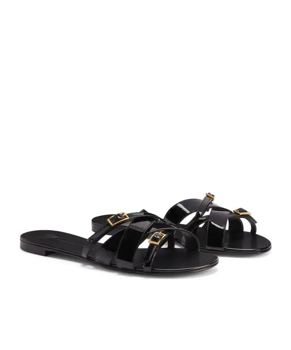 GIUSEPPE ZANOTTI Alhima Buckle Slide Sandals