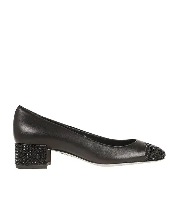 Rene Caovilla Kristen Pumps With Embellished Toe And Heel