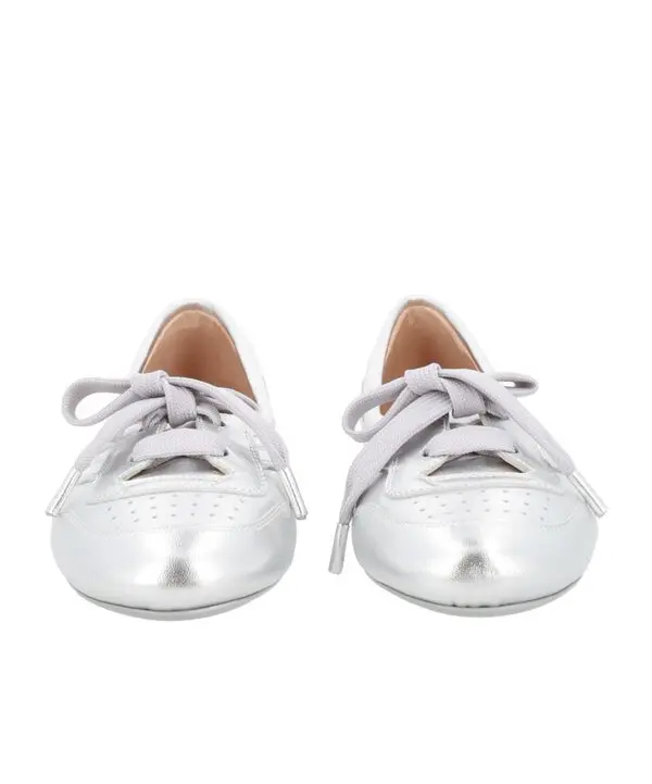 GIANVITO ROSSI Lace-up Ballet Flats