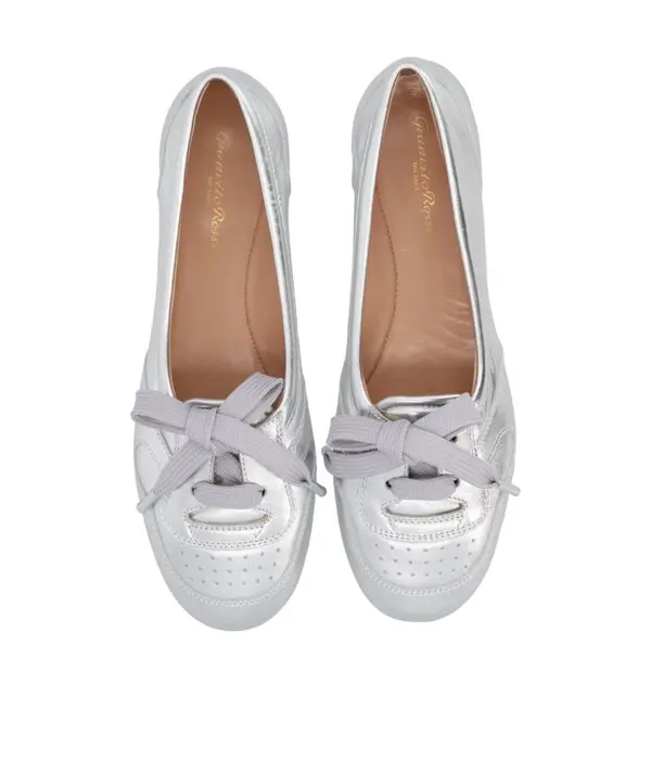 GIANVITO ROSSI Lace-up Ballet Flats
