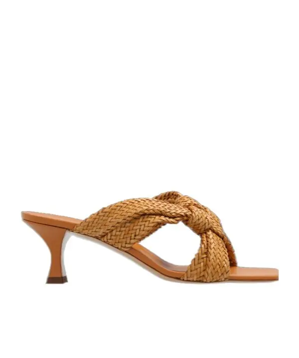 Casadei Dama Kitten 50mm Mules - Brown