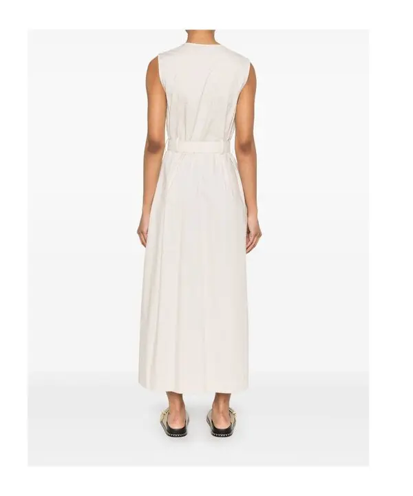 Woolrich Sleeveless Belted Midi Dress