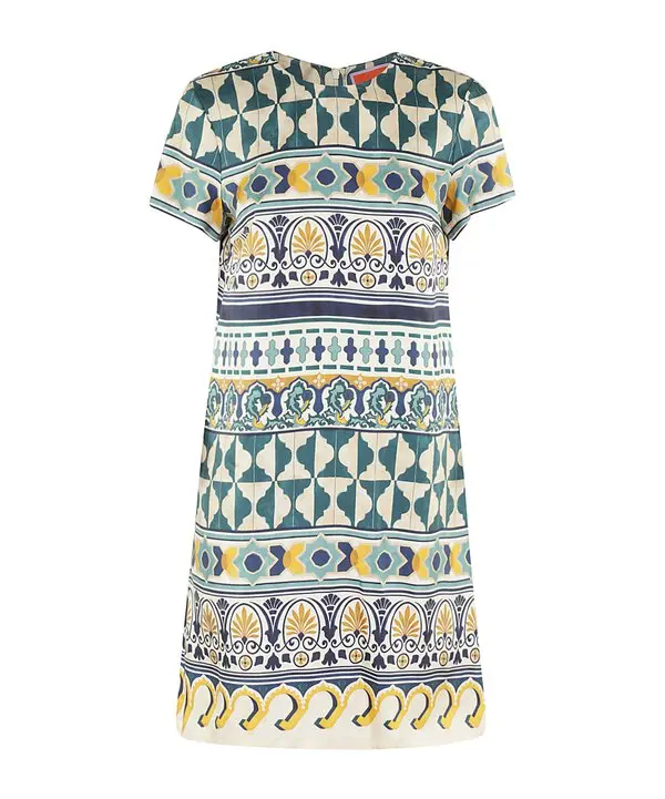 La DoubleJ Geometric Printed Mini Swing Dress - Multicolor