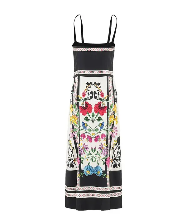 La DoubleJ Floral Print Maxi Dress With Spaghetti Straps