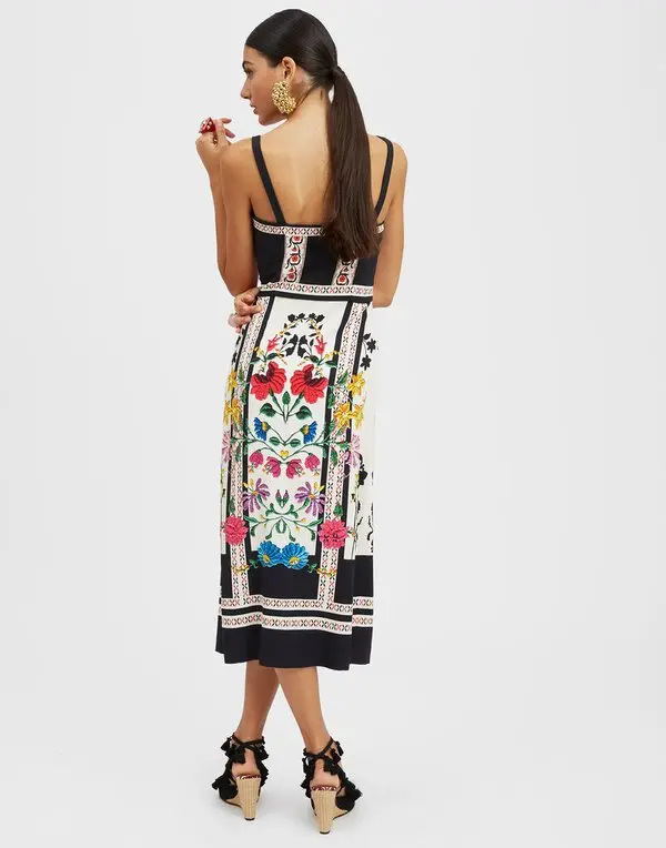 La DoubleJ Floral Print Maxi Dress With Spaghetti Straps