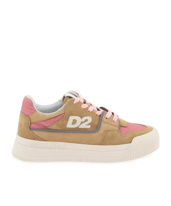 Dsquared2 Logo Debossed Low-top Sneakers - White