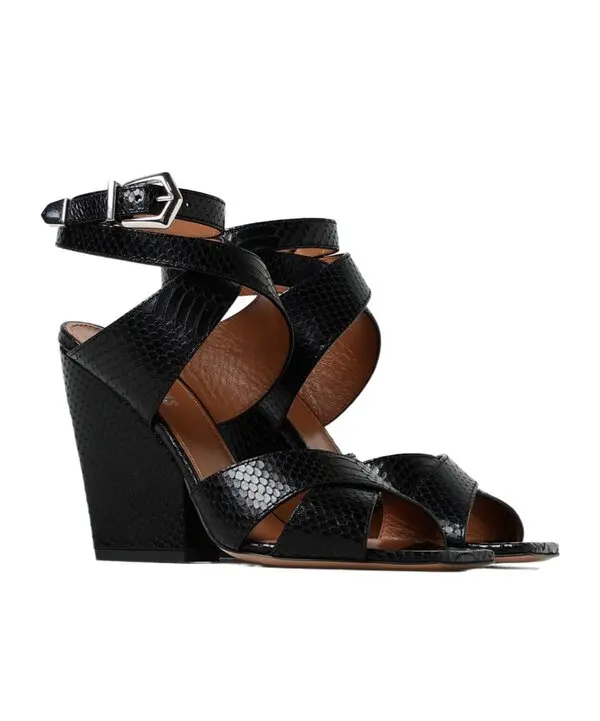 Paris Texas Arizona Embossed Heeled Sandals