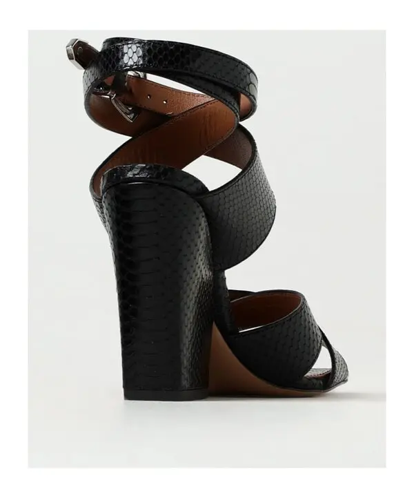 Paris Texas Arizona Embossed Heeled Sandals