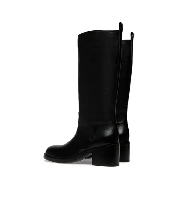 Bally Peggy Pull-on Knee-high Boots With Thick Heel