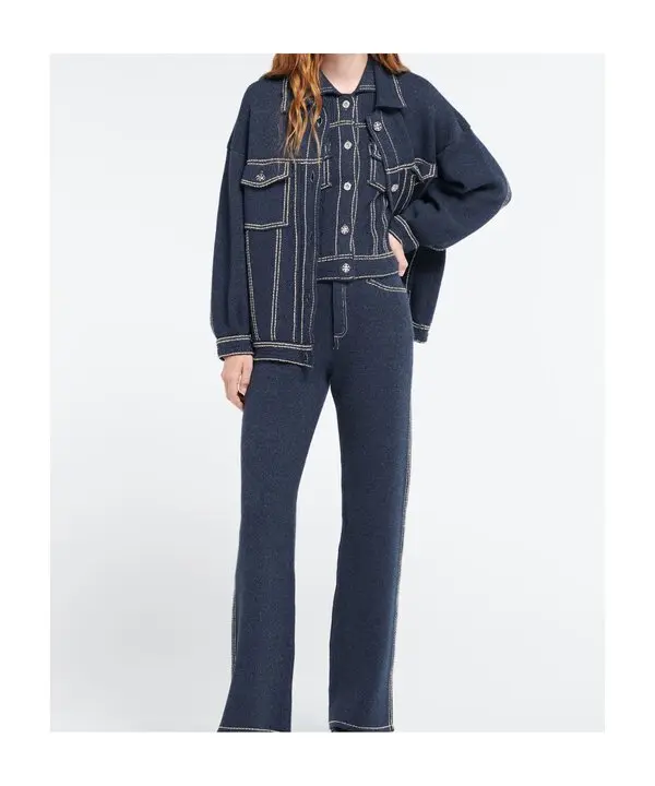 BARRIE Knitted Shirt Jacket With Lapels And Pockets