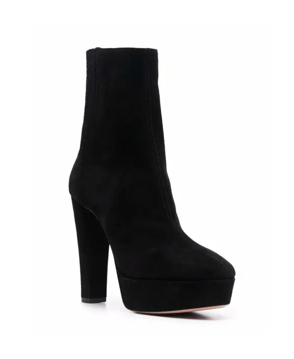 AQUAZZURA Round-toe Heeled Ankle Boots