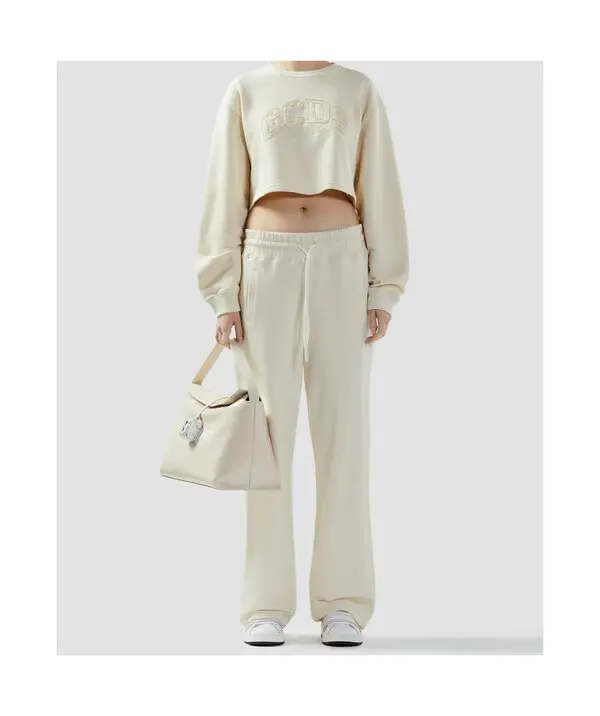Gcds Logo Cropped Sweatshirt