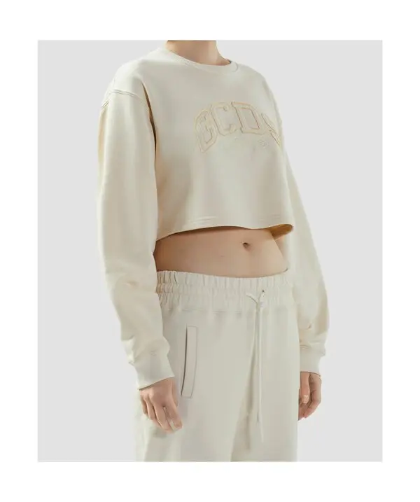 Gcds Logo Cropped Sweatshirt