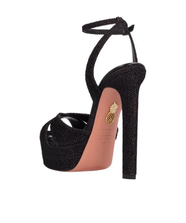 AQUAZZURA 130mm Glitter-embellishment Sandals