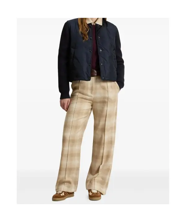Woolrich Quilted Knit-sleeve Bomber Jacket