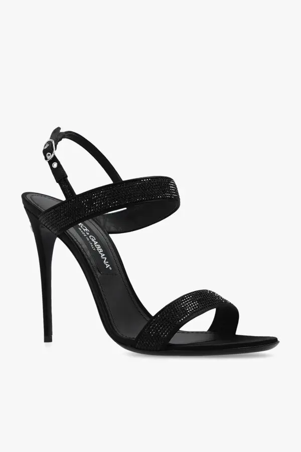 Dolce & Gabbana Dolce Gabbana Kim Embellished Satin Sandals