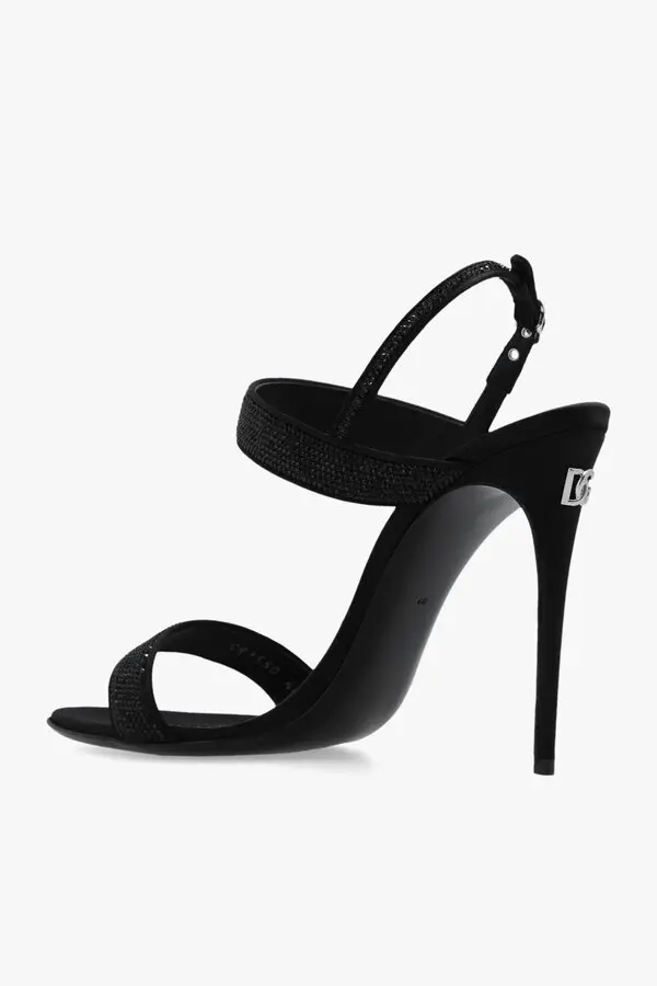 Dolce & Gabbana Dolce Gabbana Kim Embellished Satin Sandals
