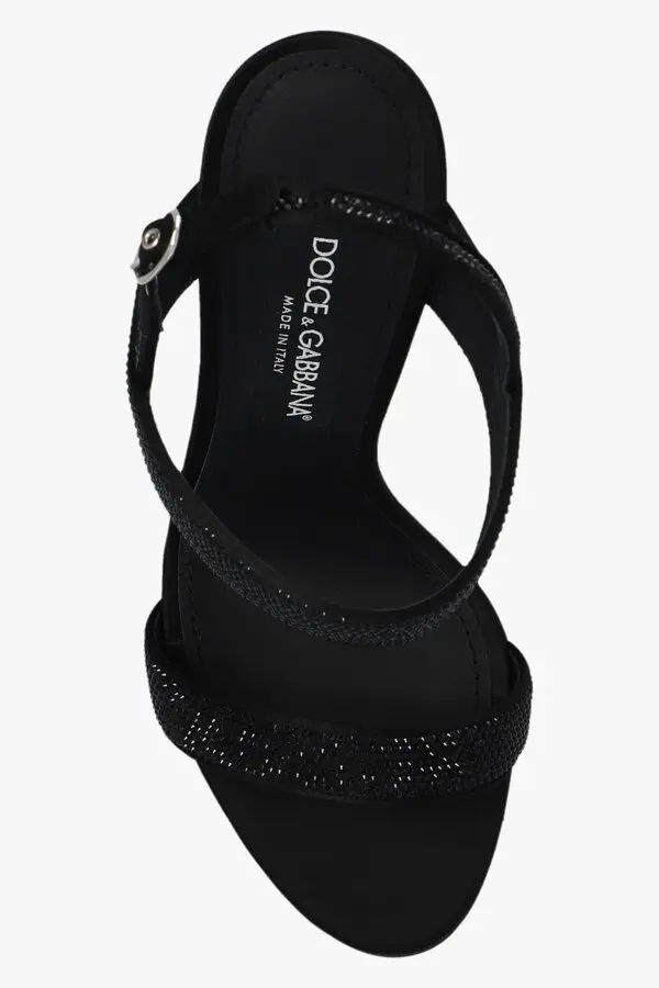 Dolce & Gabbana Dolce Gabbana Kim Embellished Satin Sandals