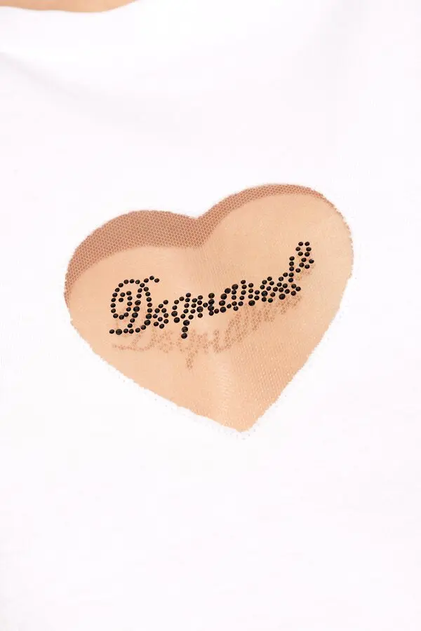 Dsquared2 Heart Cut-out Mini Dress With Embellishments