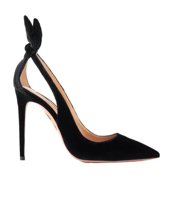 AQUAZZURA Bow-tie Detailed Pumps - Black