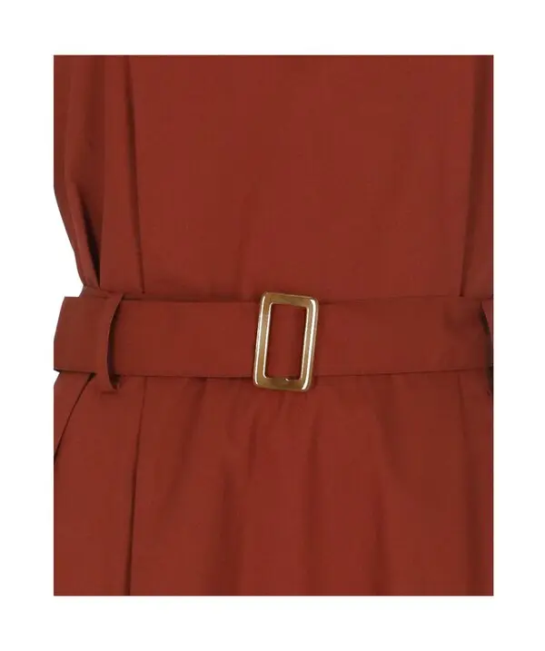 Woolrich Belt Detailed Sleeveless Dress