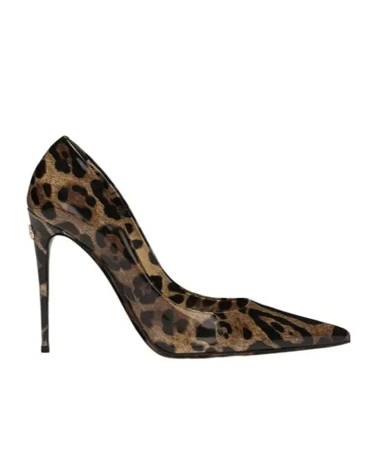 Dolce & Gabbana Leopard Print Pointed Toe Stiletto Pumps