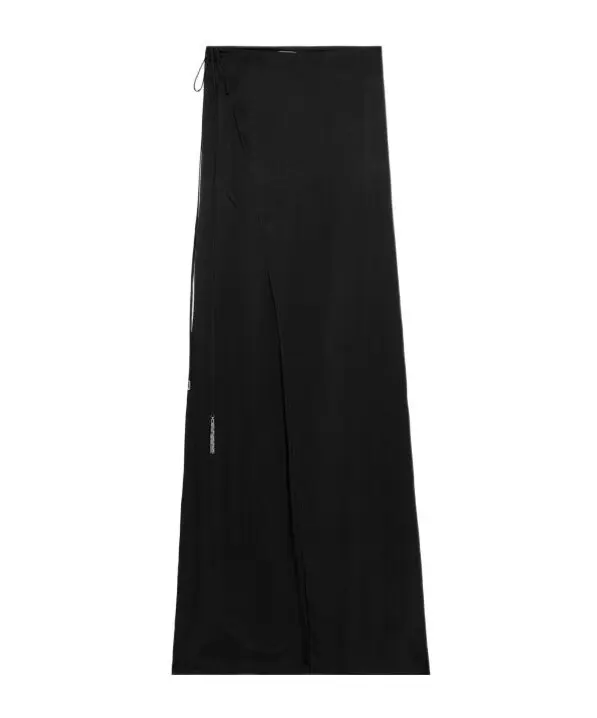 Blumarine High Waist Wrap Detail Trousers - Black