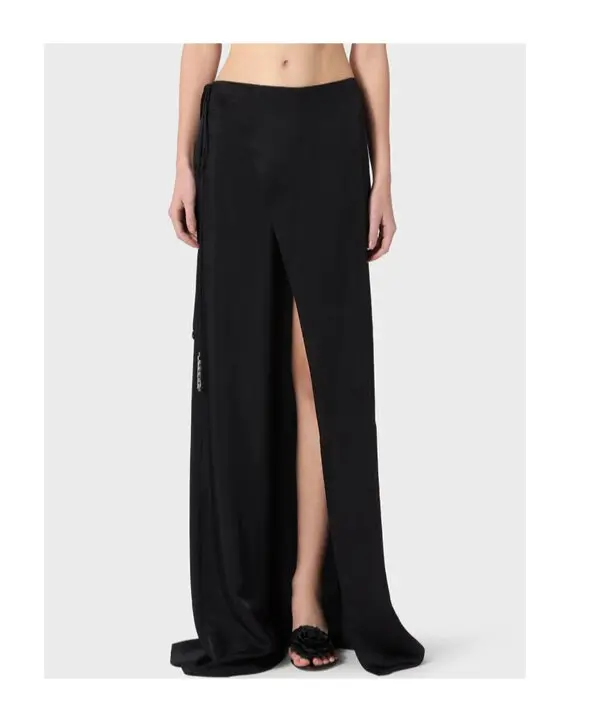 Blumarine High Waist Wrap Detail Trousers