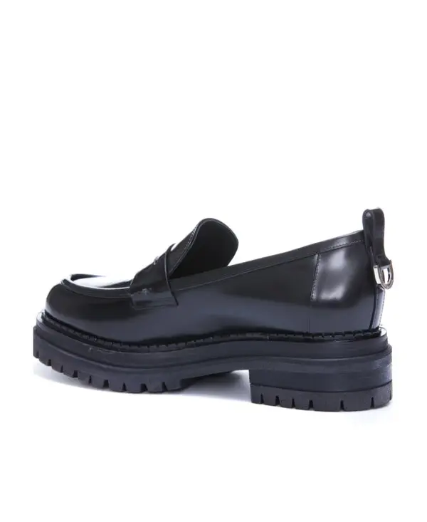 SERGIO ROSSI Round Toe Slip-on Loafers